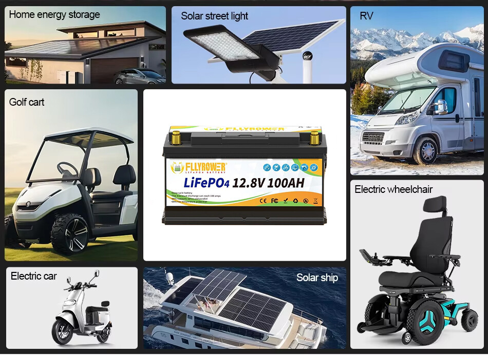 12V 100Ah LiFePO4 Lithium Battery 6000+ Cycle BMS Solar Boat Marine RV ...