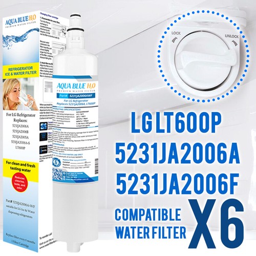 (6 Pack)5231JA2006A / 5231JA2006B / LT600P Replacement Water Filter ...