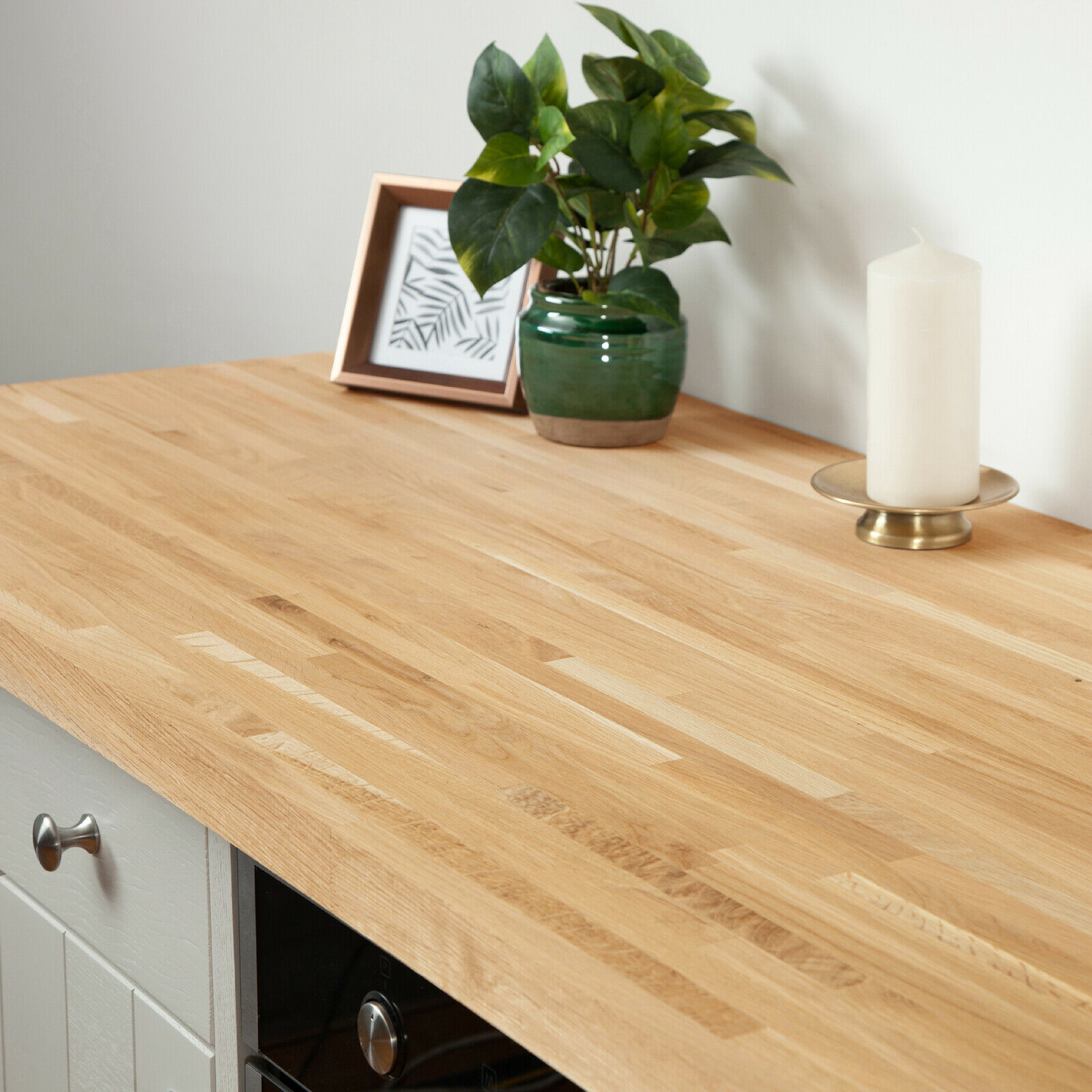 Solid Oak Kitchen Wood Worktops 2M 3M 4M Mixed Stave Worktops | eBay