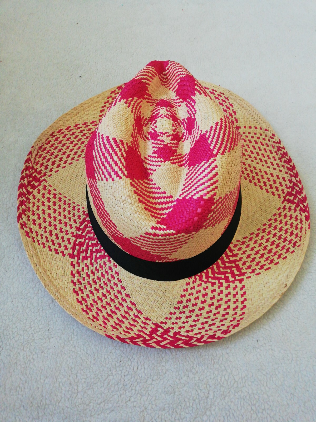 GENUINE ECUADOR "PANAMA HAT" 100% HAND MADE TOQUILLA STRAW 56 CM | eBay