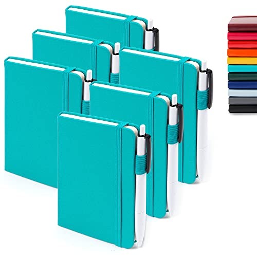 6 Pack Pocket Mini Notebooks Bulk, Small Cute Memo Notepads A6 6 ...