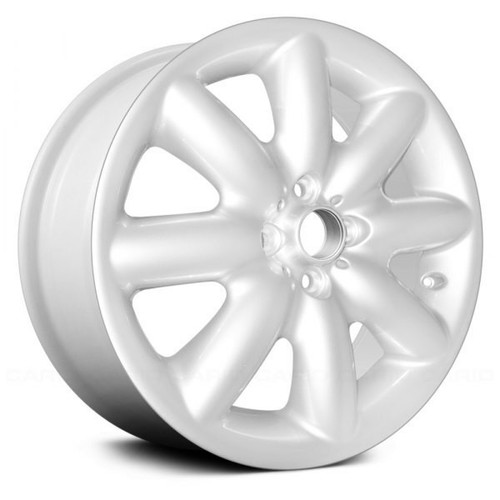 Wheel For 2003-09 Mini Cooper 17x7 Alloy 8 I-Spoke White Bolt Pattern 4 ...