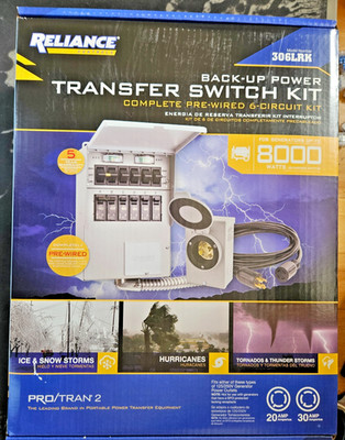 Reliance 30 -Amp ProTran 2 Manual Transfer Switch Kit | eBay