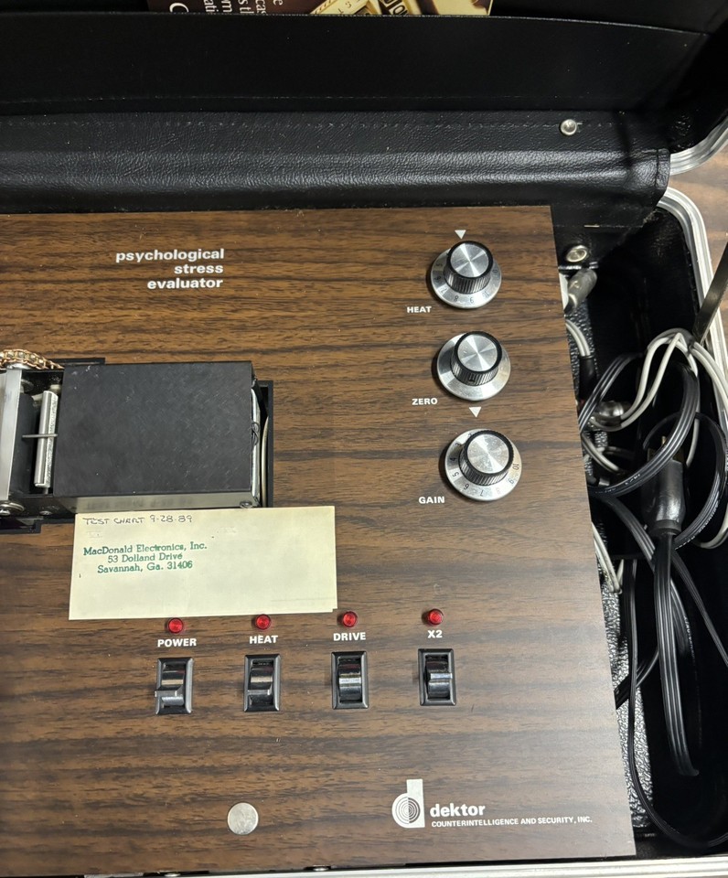 Dektor PSE101 Psychological Stress Evaluator Polygraph Lie Detector ...