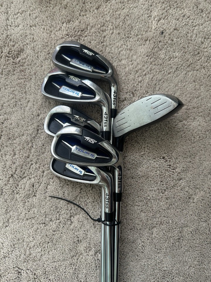 Wilson Tour RX High MOI Iron Set 6-9 PW + Hybrid 4 RH Steel Shaft Golf ...
