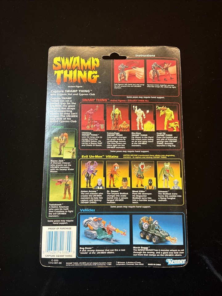 Vintage SWAMP THING Capture Swamp Thing Action Figure Kenner 1991 | eBay