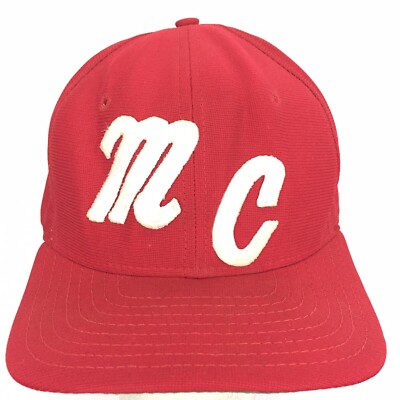 Vtg MC Name Patch Hat New Era Pro Model Logo USA Snap Back Trucker ...