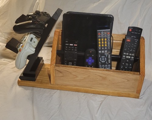 Deluxe Handcrafted Wooden Remote Caddy With Controller Holder | eBay