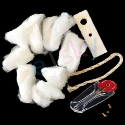 For Zippo Petrol Lighters - 6 Flint Stone, 1 Wick, Cotton Wadding And ...