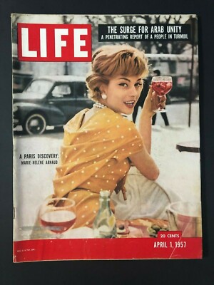 Life Magazine April 1 1957 Marie-Helene Arnaud | eBay