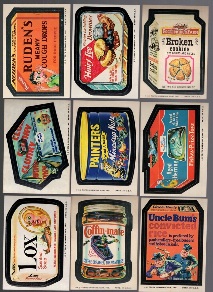 1974 Topps Wacky Packs Series 10 Complete Set 30/30 NM Packages PUPSI ...