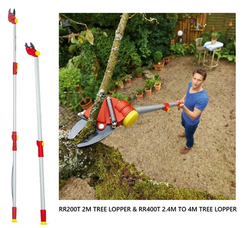 Wolf Garten Power Dual Cut Extendable Bypass tree Loppers PRUNING 2m ...
