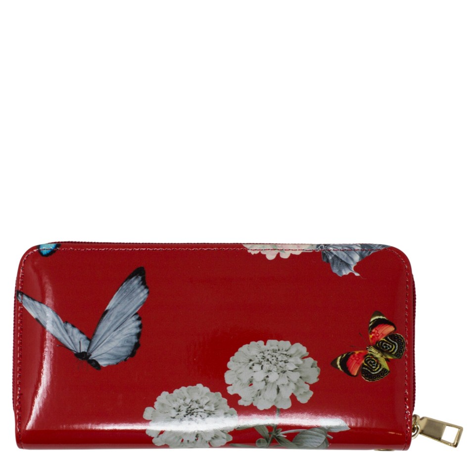 Ladies Glossy Floral Butterfly Purse Bag Women Card Holder Wallet Hand ...