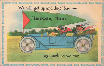 Postcard Humor Mankate Minn We Will Get Up And Dust For As Quick posted ...