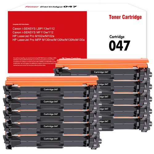 Black Toner for Canon 047 imageCLASS MF113w MF112 MF110 LBP110 LBP112 ...