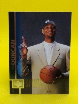 Tim Duncan 1997-98 Upper Deck ROOKIE #114 San Antonio Spurs Wake Forest ...