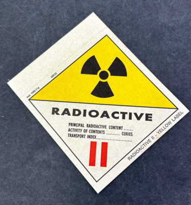 Vintage Radioactive II Sticker | eBay
