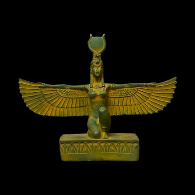 EGYPTIAN WINGED GODDESS ISIS Statue, Egyptian Replica, Goddess Isis ...