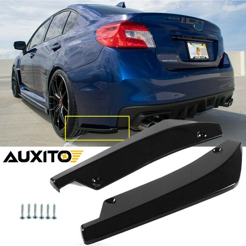 For Subaru WRX STI Rear Spats Splitter Bumper Lip Diffuser Canards ...