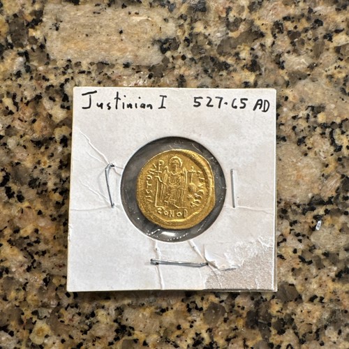 GOLD Justinian I the Great 527-565 AD, Byzantine Empire AV Solidus Coin ...
