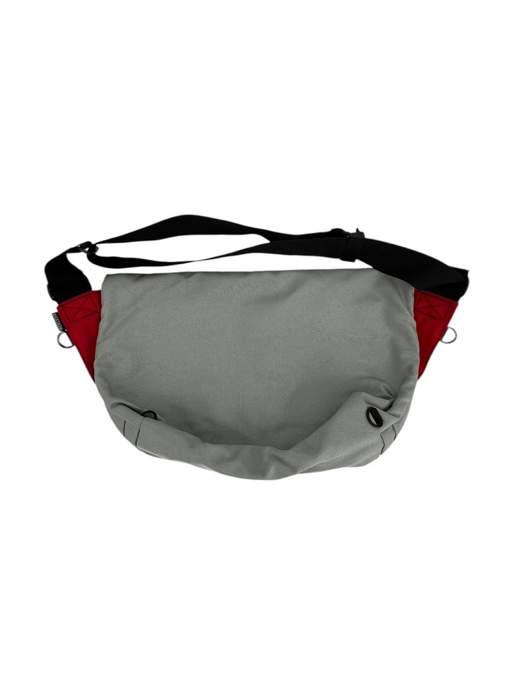 Rickshaw Bagworks Messenger Bag Gray Blue Trim Red Lining Made In USA ...