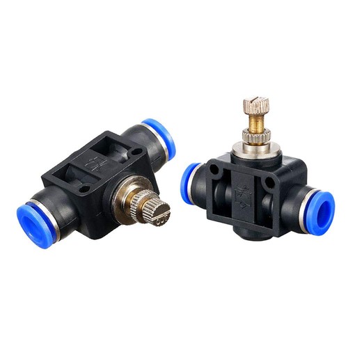 2 Pack 4mm Air Flow Control Valve with Push-to-Connect Fitting In-Line ...
