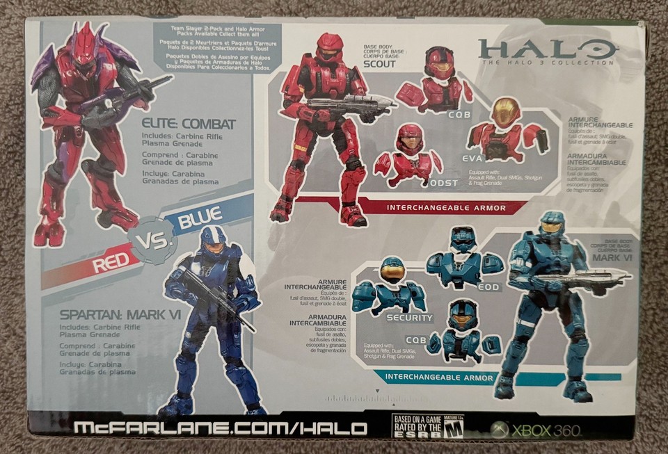 HALO 3 ARMOR PACK - Spartan Soldier Mark VI Figure, 2009 NIB: FREE ...