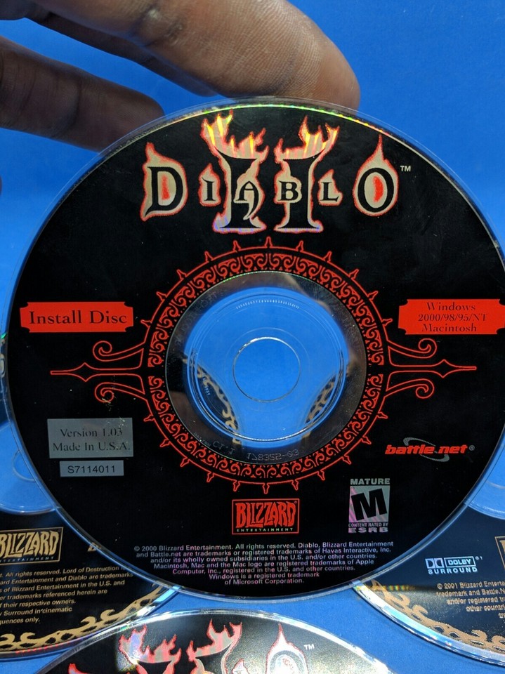 Diablo 2 II Battle Chest 2001 PC Game, w/covers Expansion Set, W/O Box ...