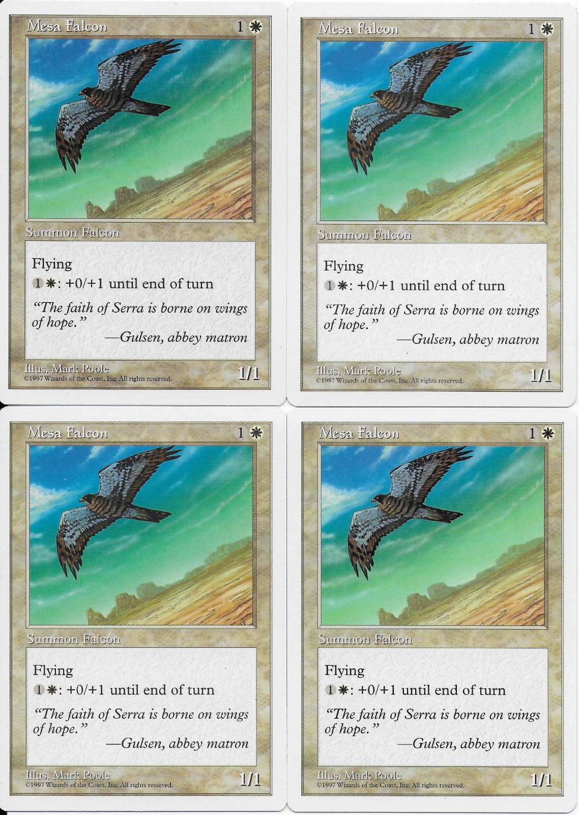 MTG: MESA FALCON 5th Edition COMMON; played, Excellent condition x4 | eBay