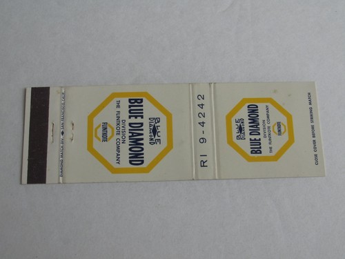 N254 Matchbook Cover Blue Diamond Flintkote | eBay UK