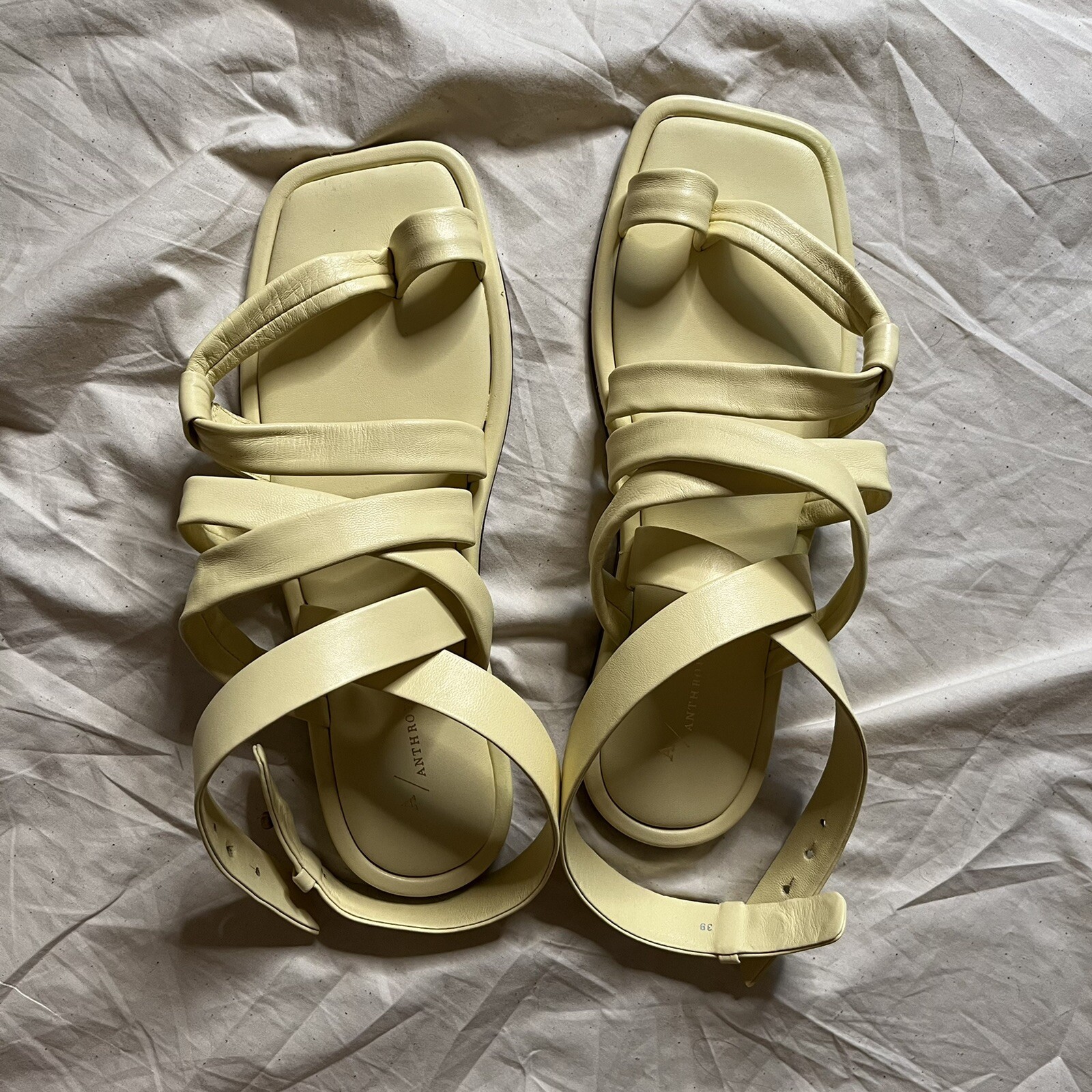 Yellow Gladiator Sandals