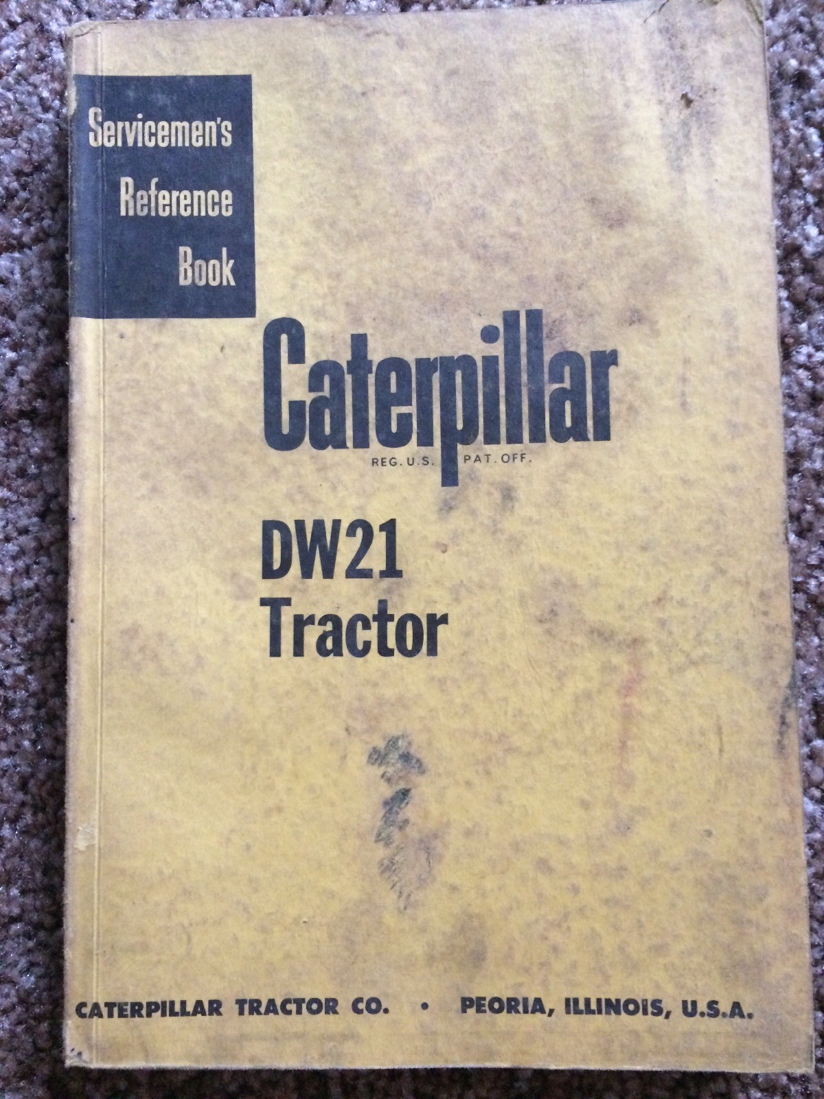 CAT Caterpillar DW21 Tractor Service Manual Servicemen’s Reference book ...