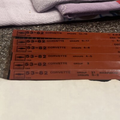1953-1982 Corvette Original GM Parts Microfiche Catalog | eBay
