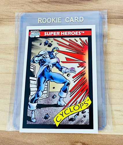 1990 Marvel Universe Card #8 Cyclops Rookie X-Men Captain Vintage Mint ...