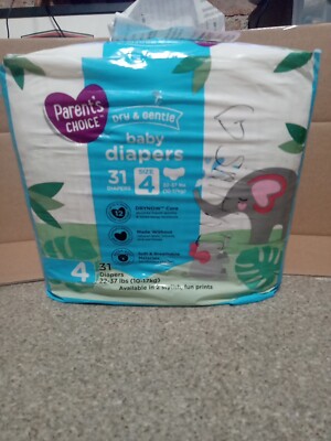 Parent's Choice Size 4 (22-37 lbs.) 31 diapers | eBay