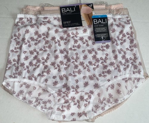 2XL/9-Bali skimp skamp 3 pair women’s full coverage brief panties | eBay