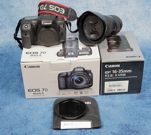 Canon camera D7 mark II with Canon brand lens EF 16-35 F/2.8L II USM | eBay
