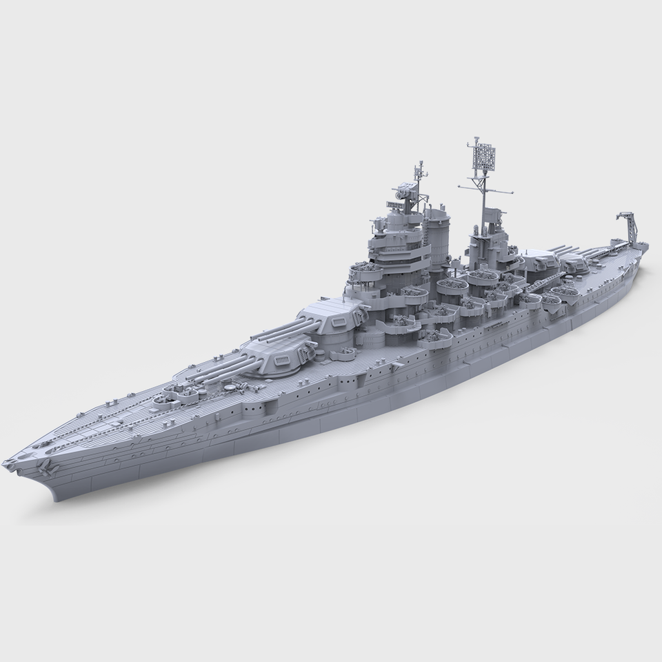 1:350 USS New Mexico Class Mississippi BB-411945 Battleship Segmented ...