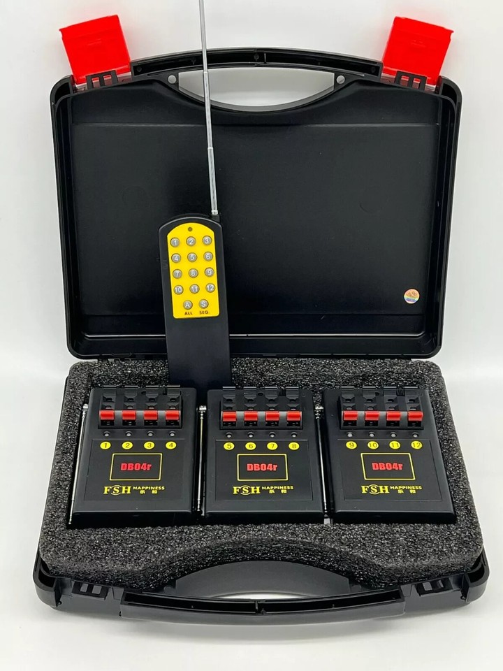Profession Remote control 12 Cue Wireless Fireworks Firing system Ships ...