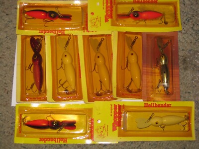 9 Old Whopper Stopper Hellbender Crankbait Fishing Lures NIP Great ...