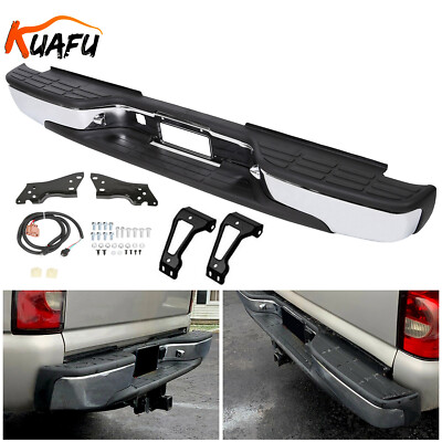 Complete Chrome Rear Bumper For Chevy Silverado GMC Sierra 1500 99-07 ...