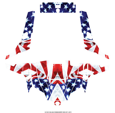 Decals 4 Can Am Commander 1000 2011-16 Stickers FLAG 3M UTV Graphics ...
