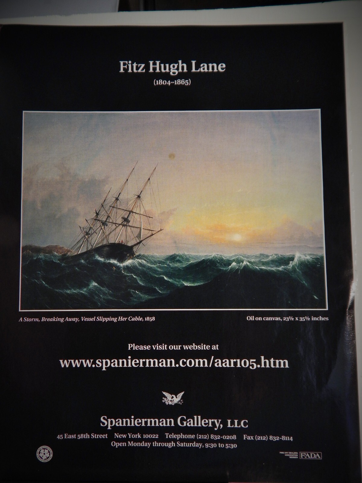 FITZ HUGH LANE ART PIECES VTG ORIG 2005 ADVERTISEMENT, | eBay