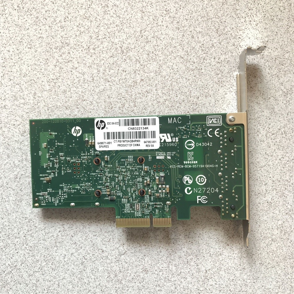HP 331T 1Gb 4 Port Ethernet Adapter 647594-B21 649871-001 647592-001 | eBay