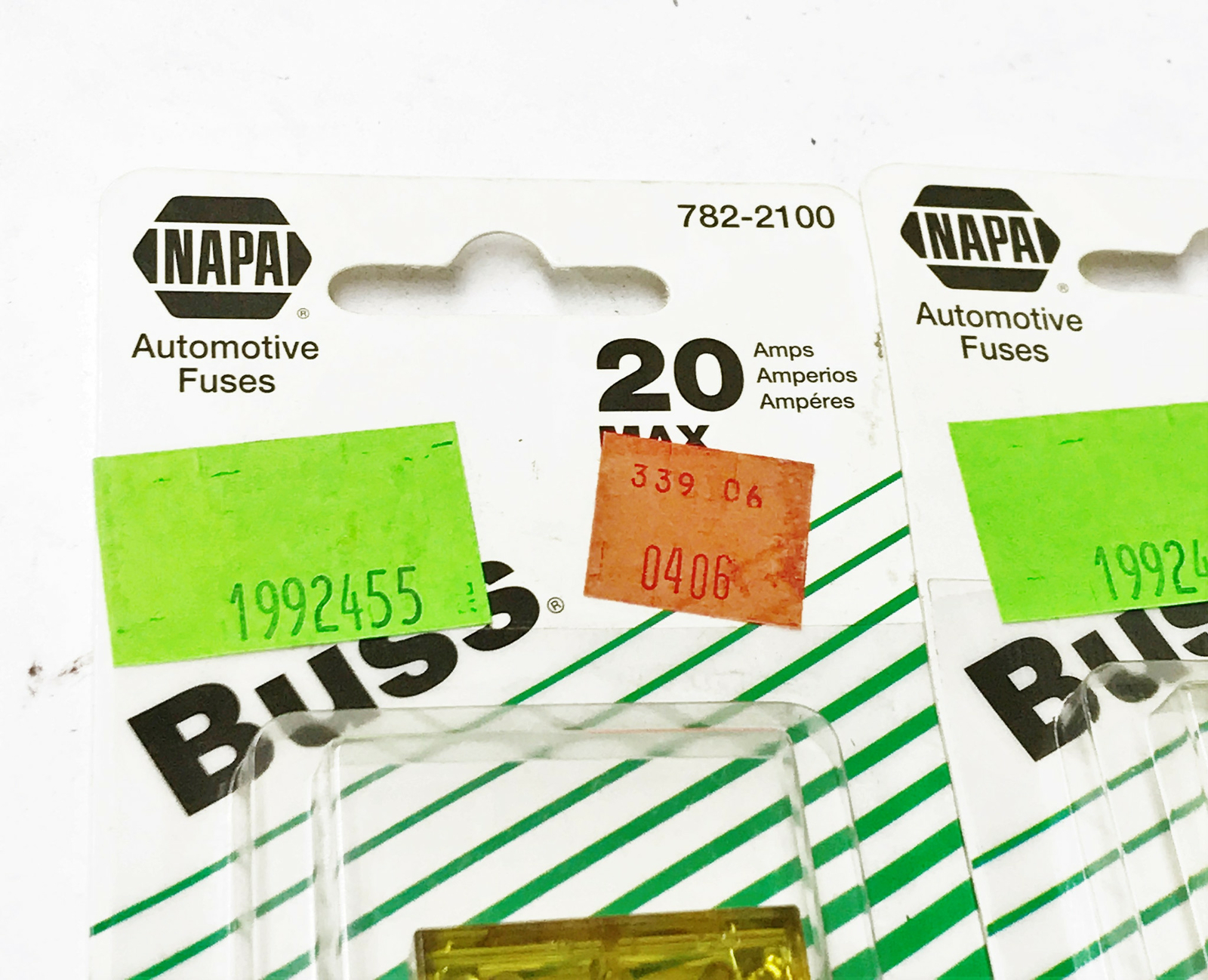 NAPA/Buss 20A Fuse 782-2100 (7822100) [Lot of 2] NOS | eBay