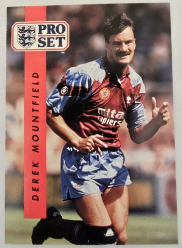 Soccer, Derek Mountfield, 1990-91 Pro Set England League, Aston Villa ...