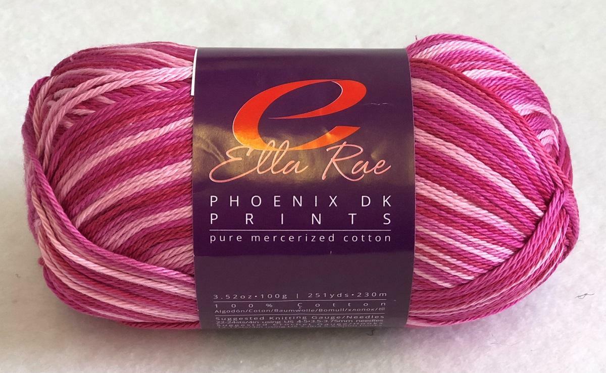 Ella Rae PHOENIX DK PRINT Cotton Yarn 100g 15 Lily Love Pie | eBay UK