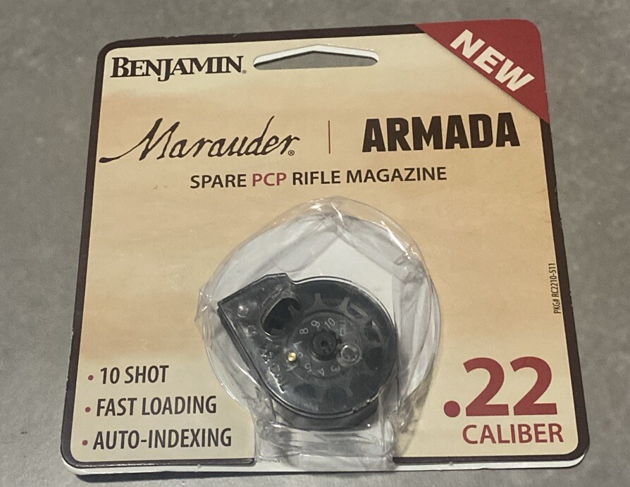 Benjamin Marauder Air Rifle Spare PCP Rotary Magazine .22 cal. 10 Round ...
