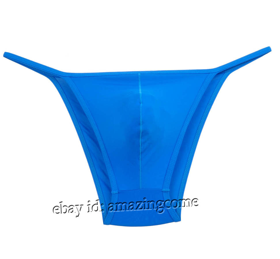 Men Pouch String Bikini Brief Solid Sexy Guys Underwear Rope Briefs ...