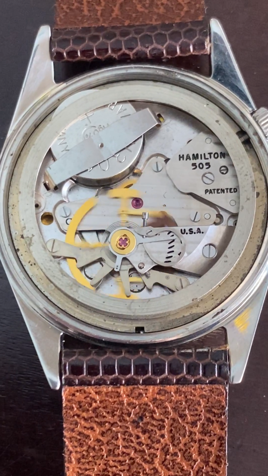 VINTAGE MEN'S HAMILTON RAILROAD SPECIAL WRIST WATCH, CAL. 505, KEEPING ...